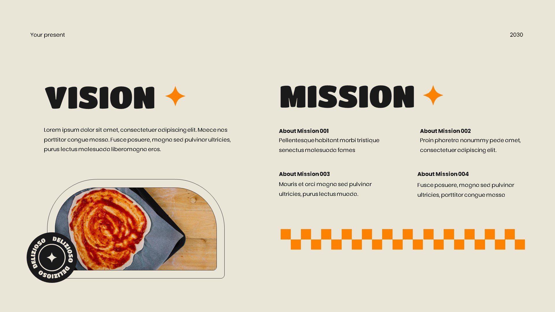 Cream Orange Retro Italian Restaurant Business Plan Powerpoint ...