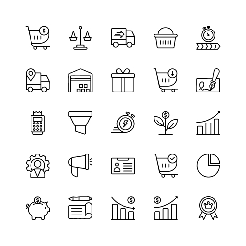 Sales Icon Set, Icons | GraphicRiver