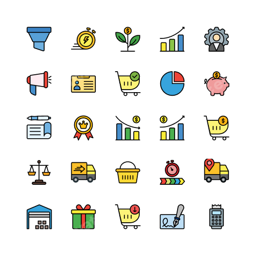 Sales Icon Set, Icons | GraphicRiver