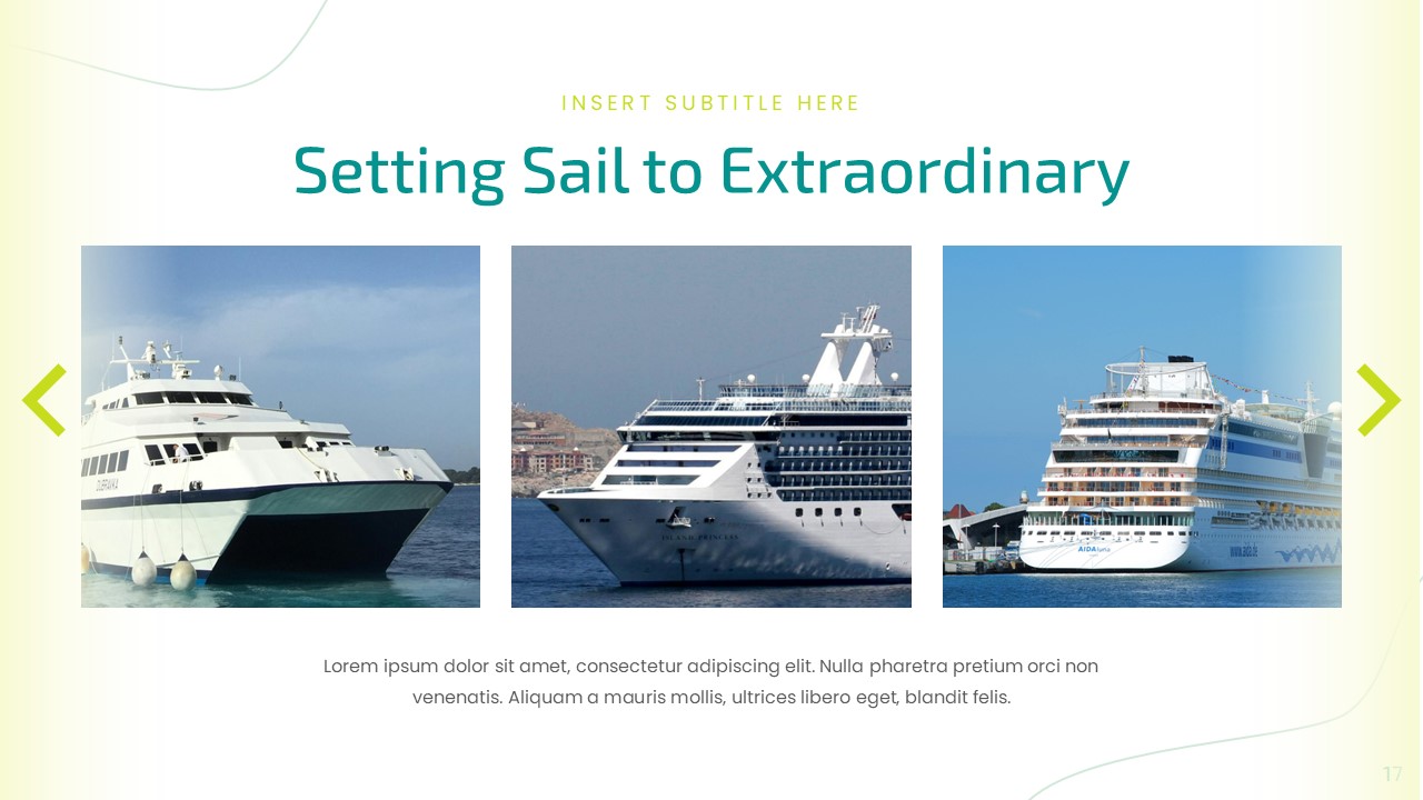 Pesiyar - Cruise Ship Presentation Template, Presentation Templates