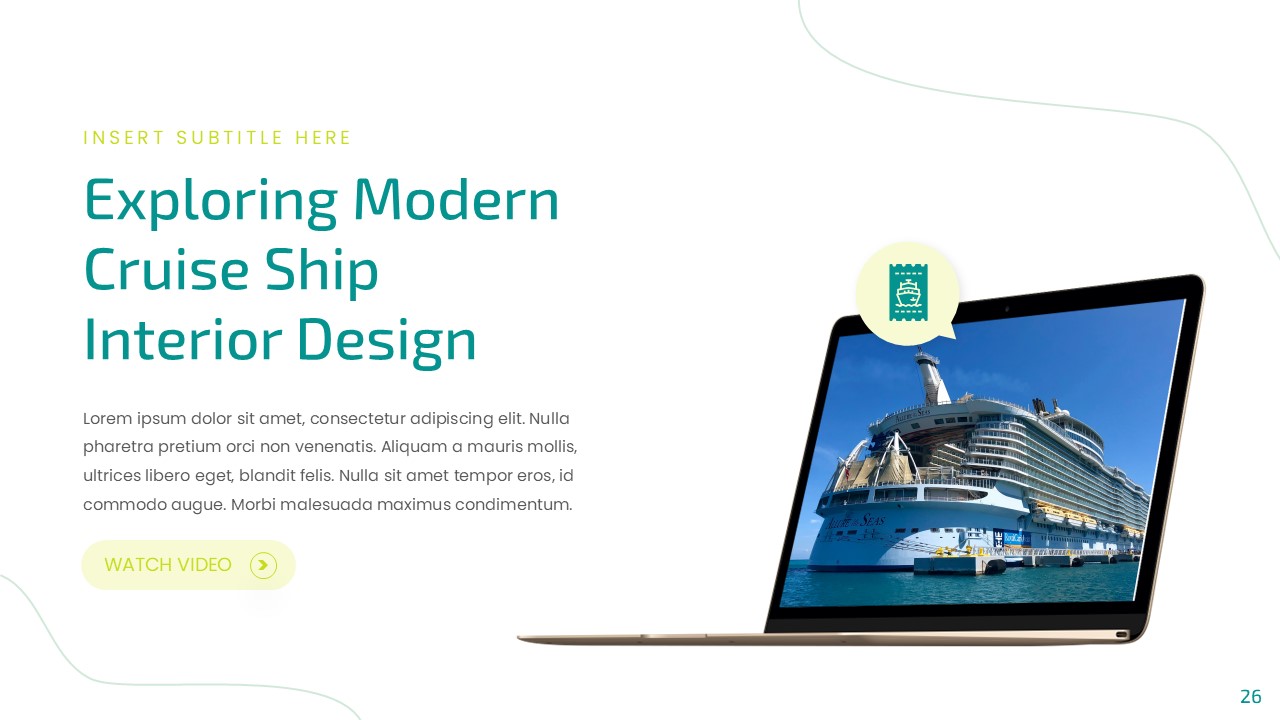 Pesiyar - Cruise Ship Presentation Template, Presentation Templates