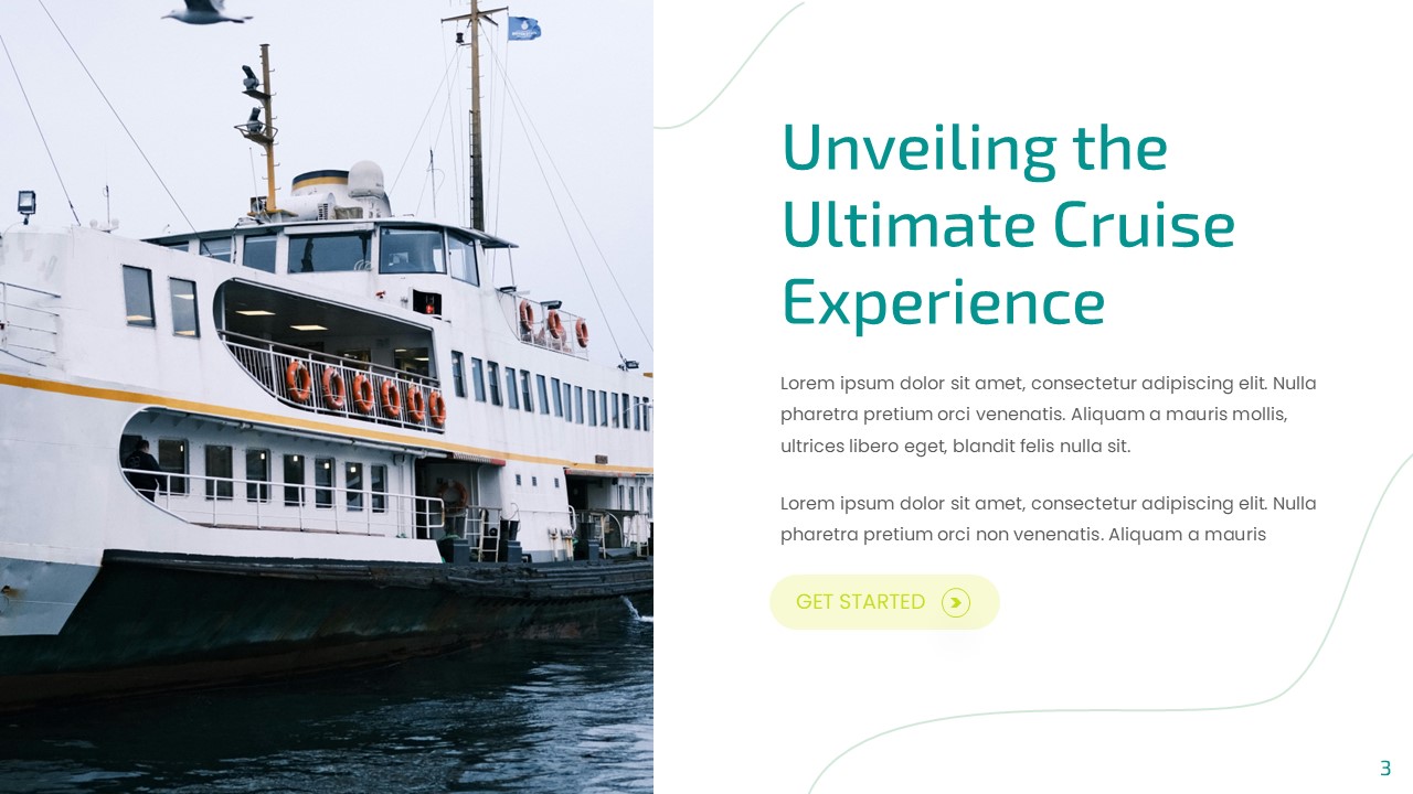 Pesiyar - Cruise Ship Presentation Template, Presentation Templates