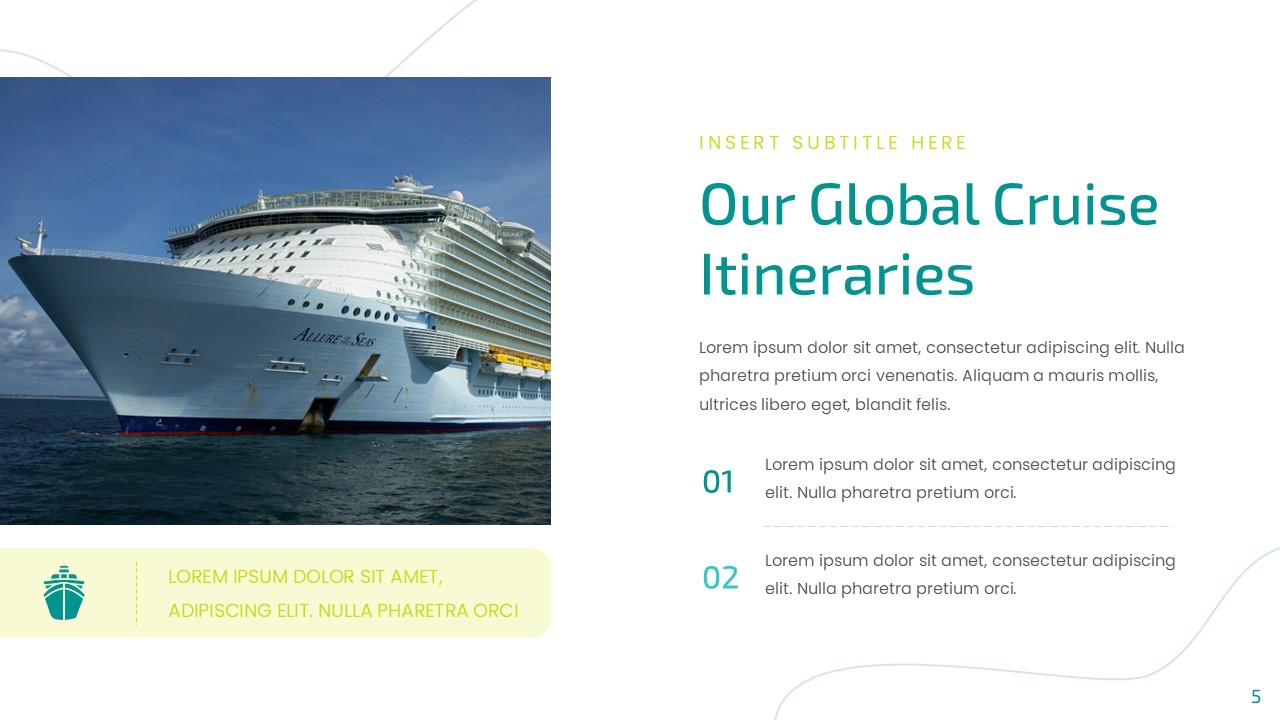 Pesiyar - Cruise Ship Presentation Template, Presentation Templates