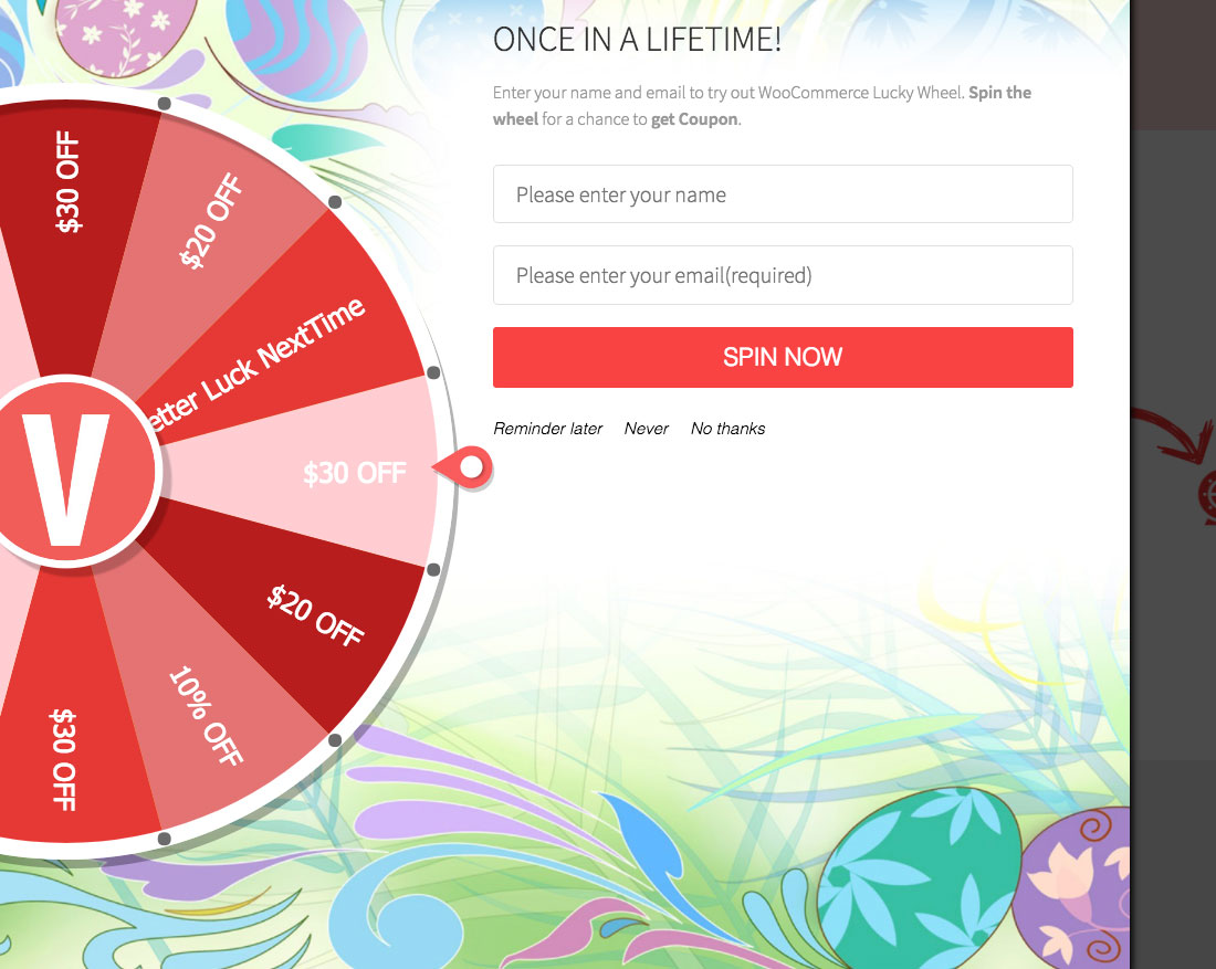 WordPress Lucky Wheel - Lucky Wheel Spin and Win by villatheme | CodeCanyon