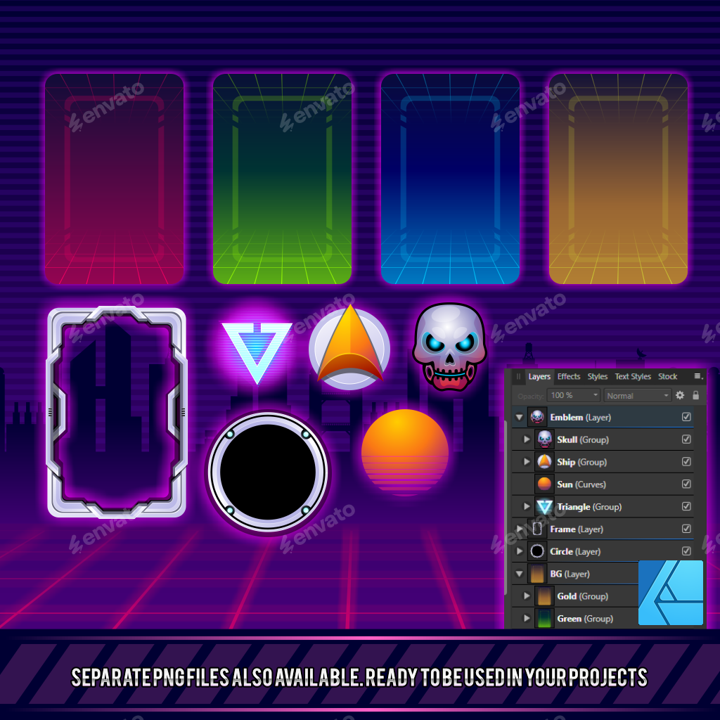 TCG Card Template vol. 3, Game Assets | GraphicRiver