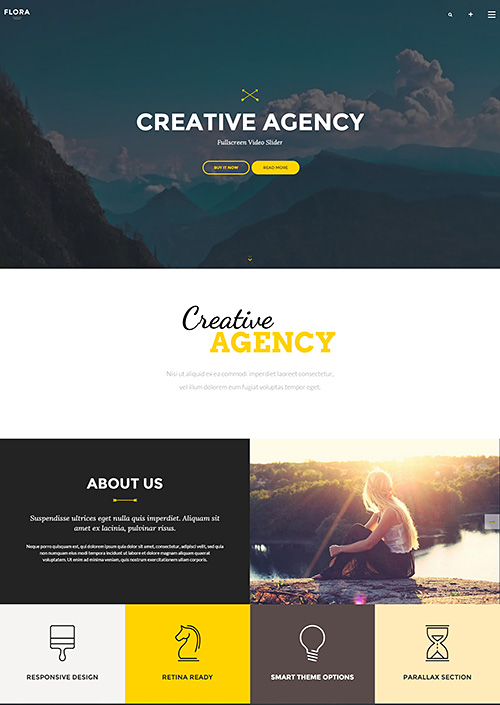 Flora - Responsive Creative WordPress Theme by Wyde | ThemeForest