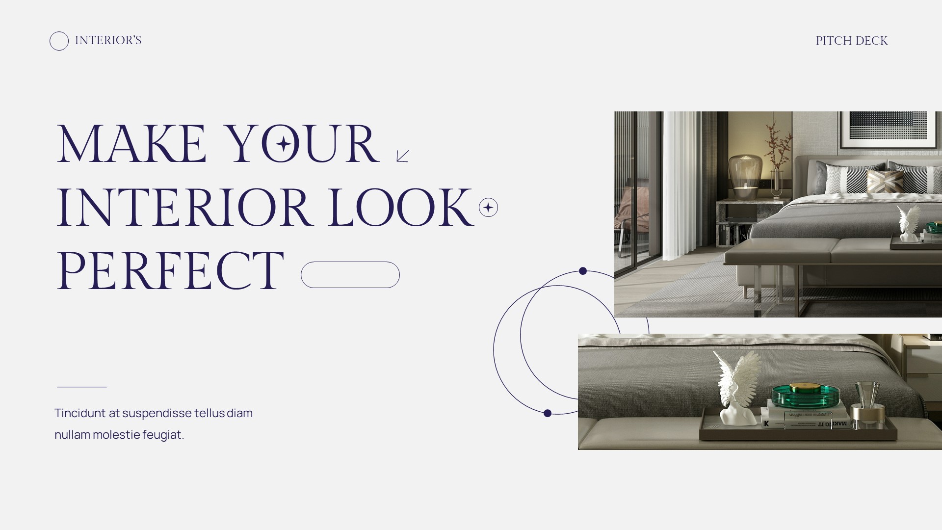 Blue White Modern Minimalist Simple Design Interior Pitch Deck ...