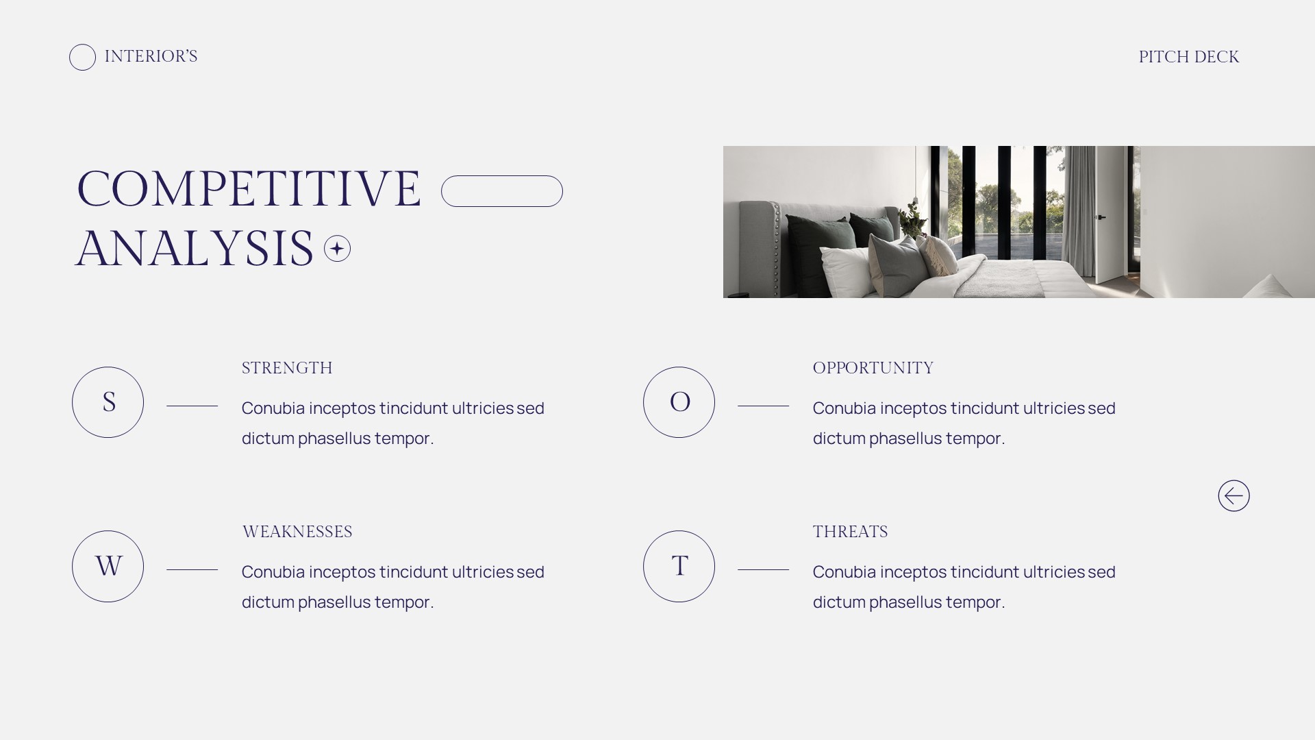 Blue White Modern Minimalist Simple Design Interior Pitch Deck ...