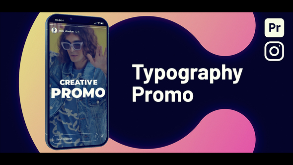 Vertical Typography Promo, Premiere Pro Templates | VideoHive