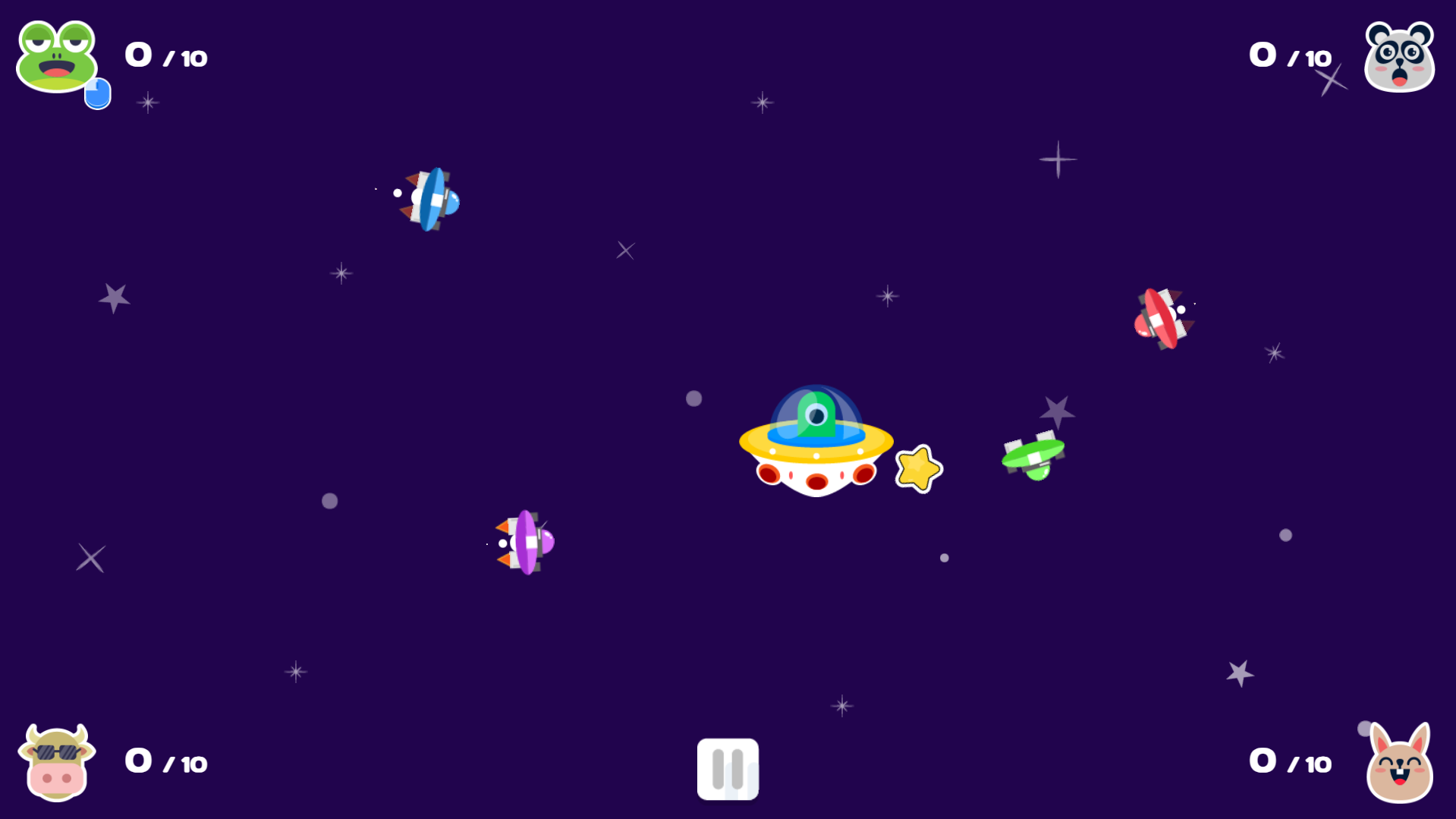 Alien Ship 1 4 Player Mode 3 Modes 3 Games Construct 3 C3p By Thisismerson