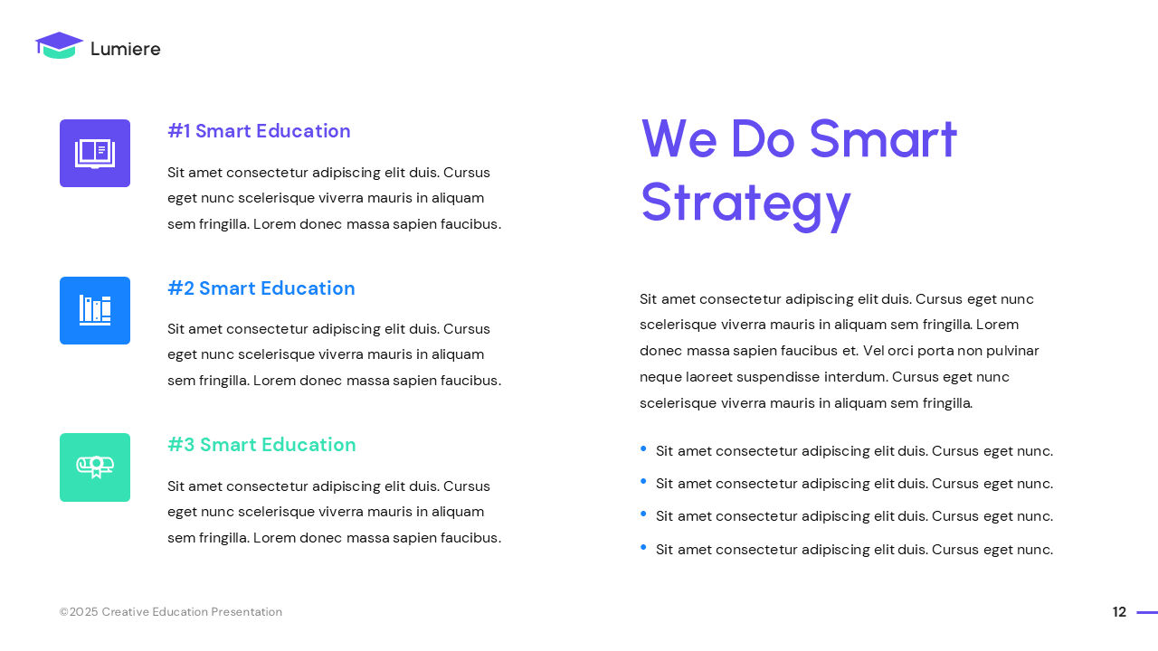 Lumiere - Education Course Presentation Template, Presentation Templates