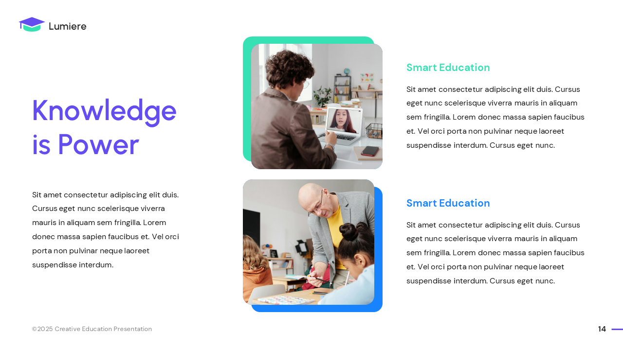 Lumiere - Education Course Presentation Template, Presentation Templates