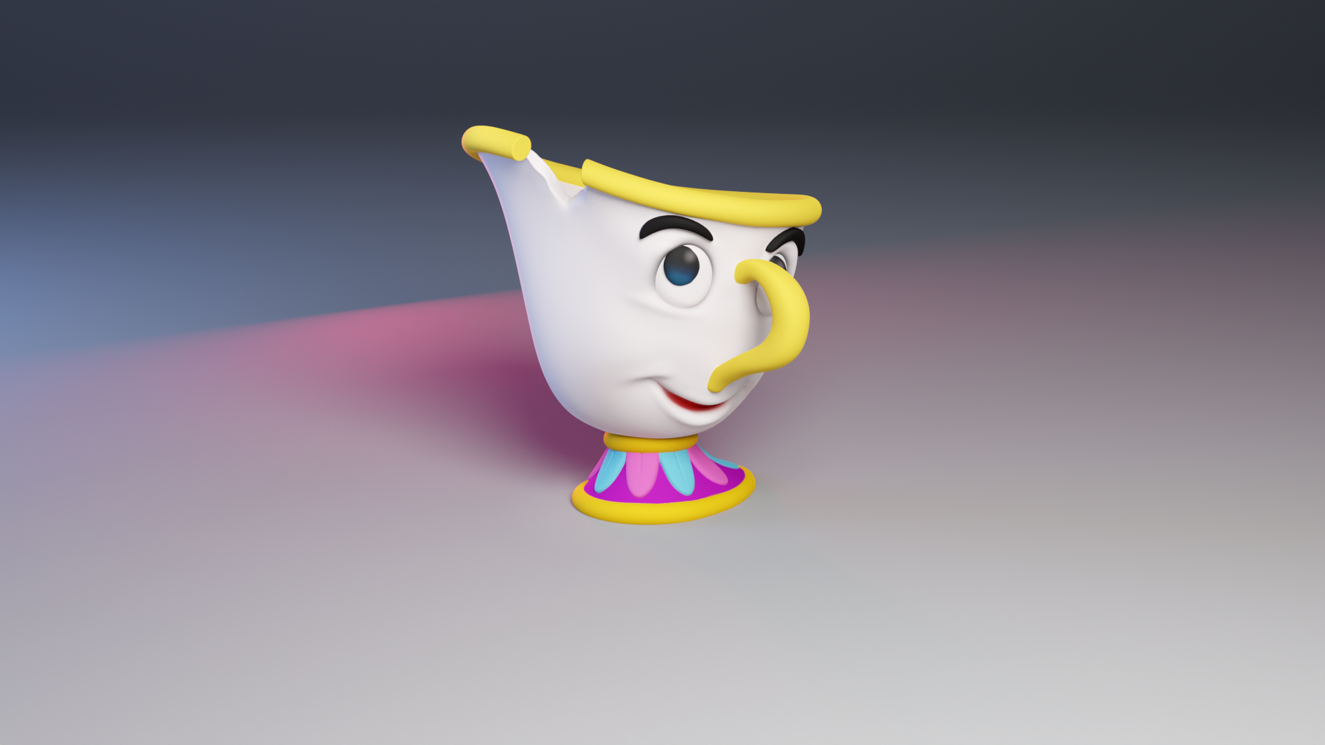 Chip - Beauty And The Beast 3D print model by playdesign | 3DOcean