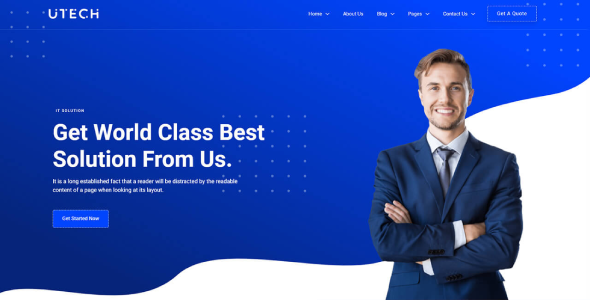 uTech - IT Solutions Services WordPress Theme by BDEXPERT | ThemeForest