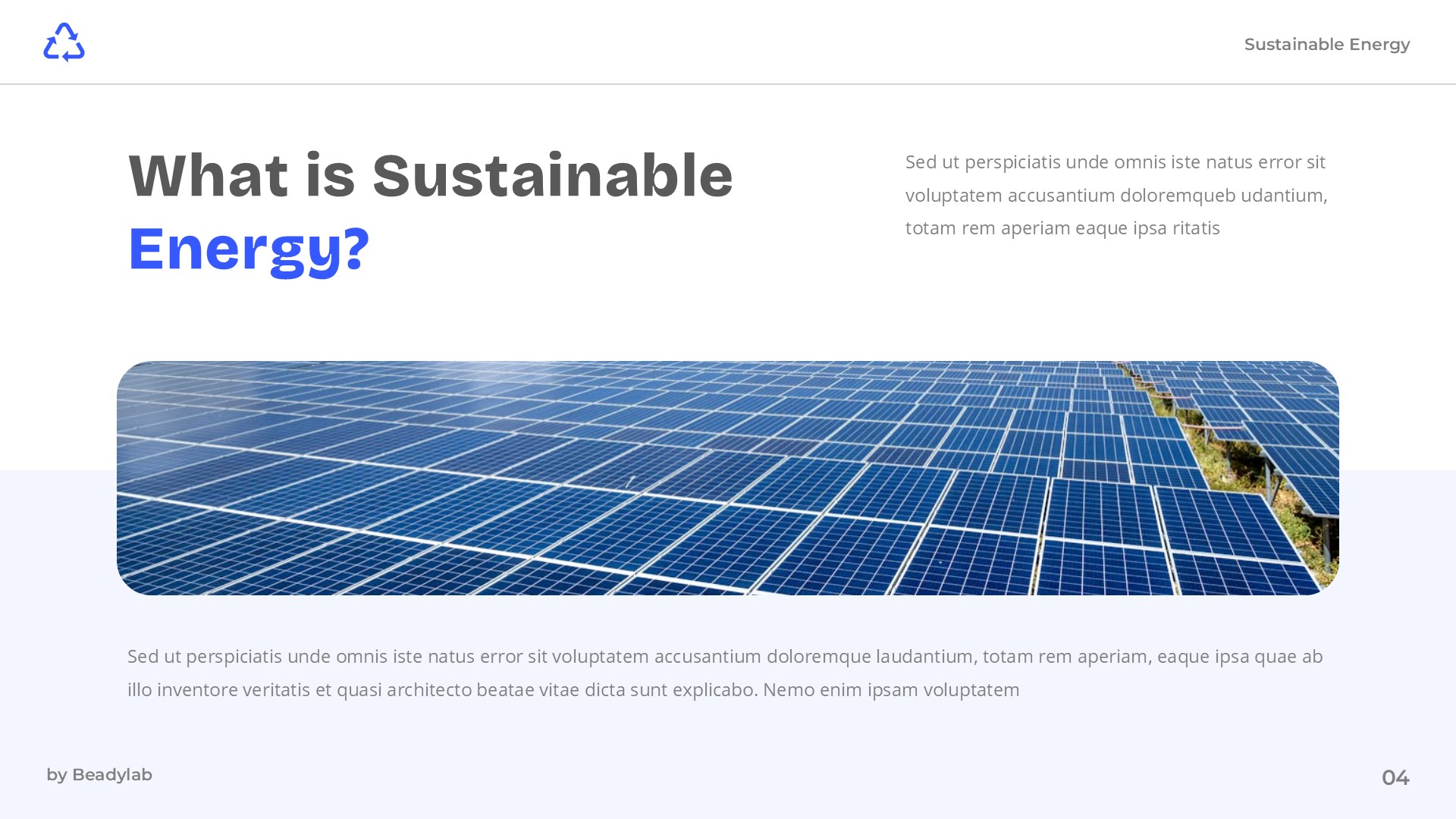 Energia - Sustainable Energy Keynote template, Presentation Templates