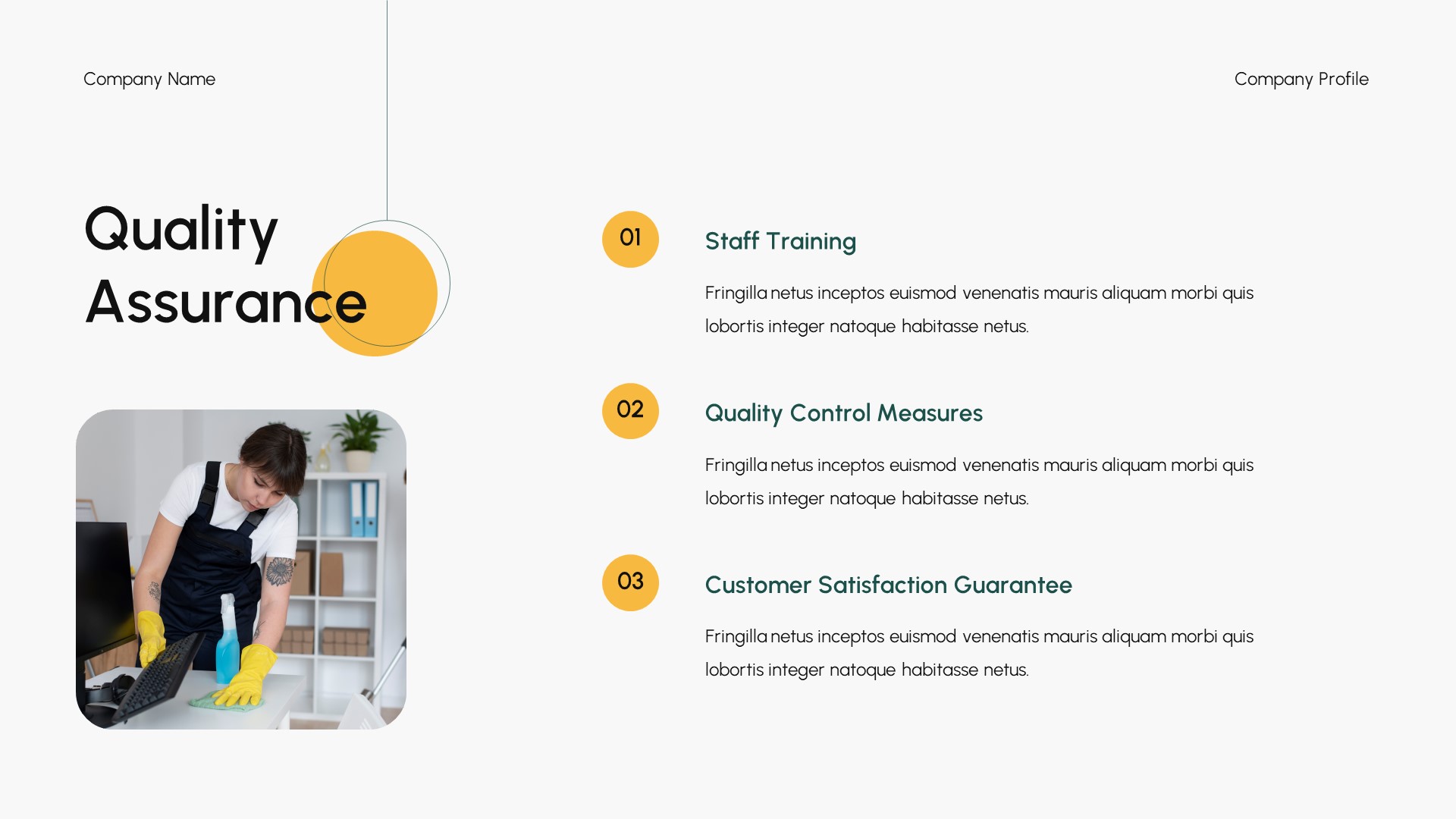 Green Yellow Creative Cleaning Service Company Profile, Presentation ...