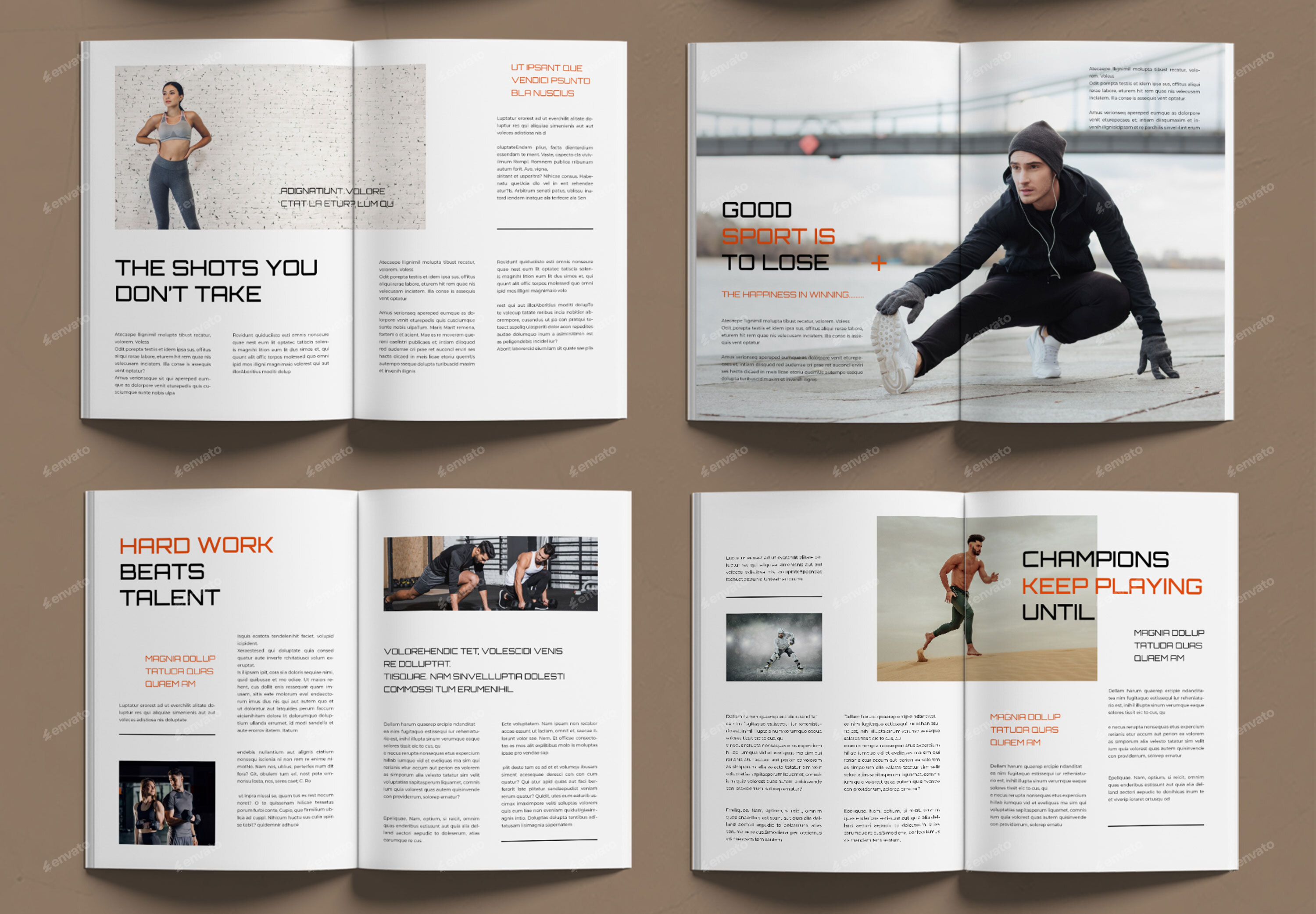 Sport Magazine Template, Print Templates | GraphicRiver