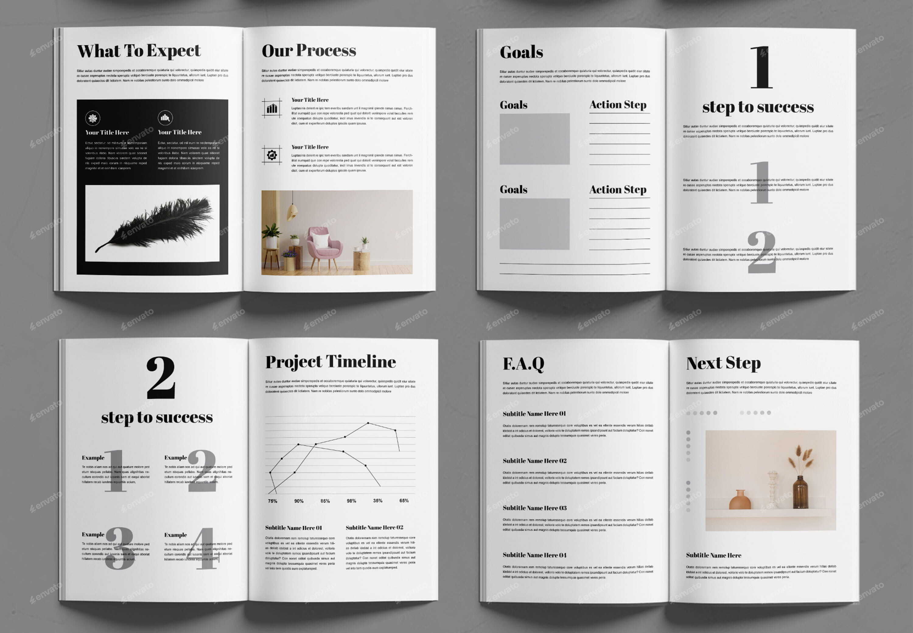 Work Book Template Layout, Print Templates | GraphicRiver