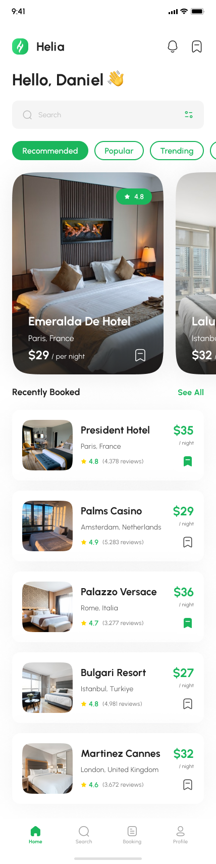 Helia Pro - Hotel Booking React Native Expo App Ui Kit by lalaWeb ...