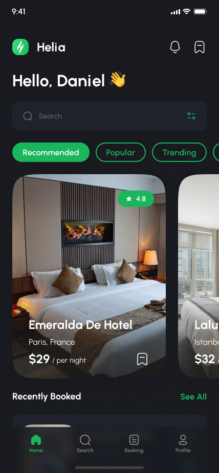 Helia Pro - Hotel Booking React Native CLI App Ui Kit by lalaWeb ...
