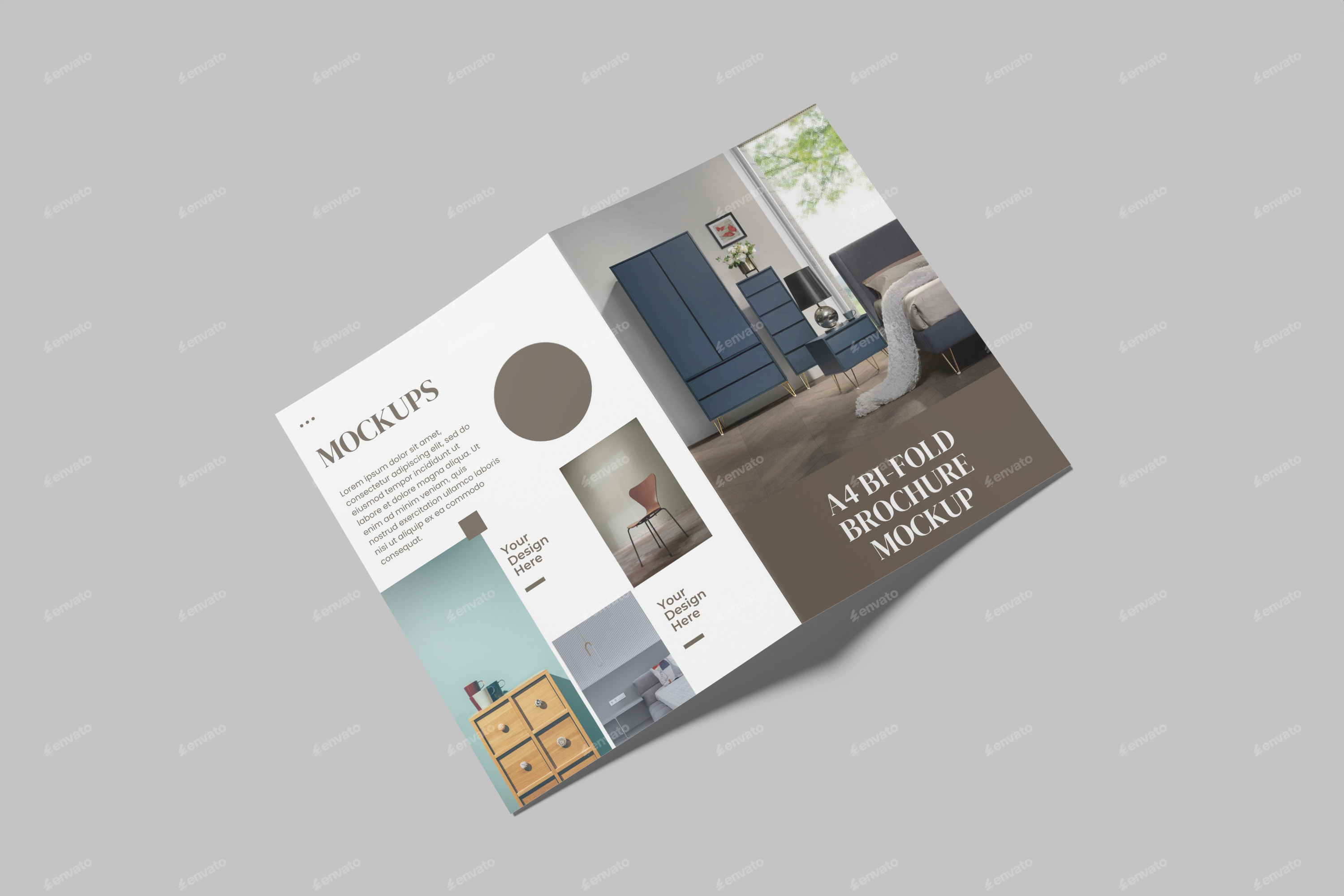 A4 Bifold Brochure Mockup, Graphics | GraphicRiver