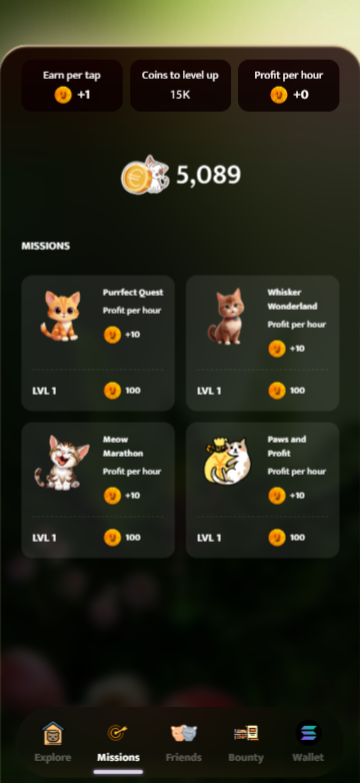 Cat Coin Tap-2-Earn Clicker Game With Telegram Mini App + API + Bot + Solana Wallet Connect by ...