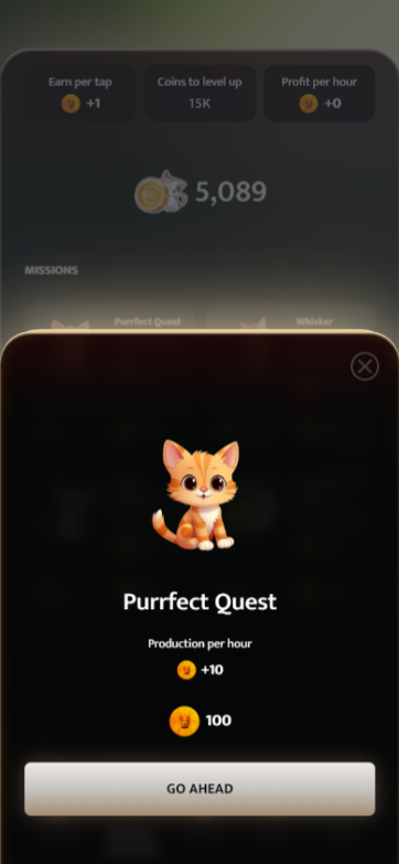 Cat Coin Tap-2-Earn Clicker Game With Telegram Mini App + API + Bot + Solana Wallet Connect by ...