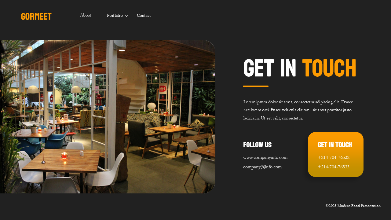 GORMEET - Luxury Food Business Presentation Template, Presentation ...