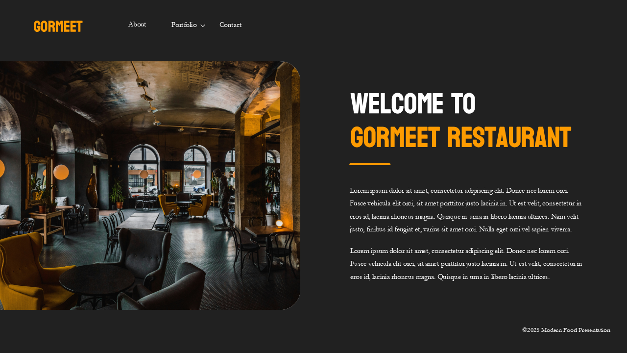 GORMEET - Luxury Food Business Presentation Template, Presentation ...