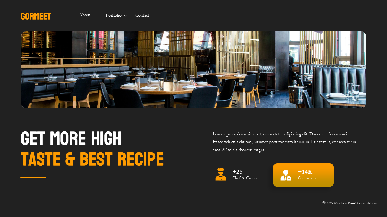 GORMEET - Luxury Food Business Presentation Template, Presentation ...