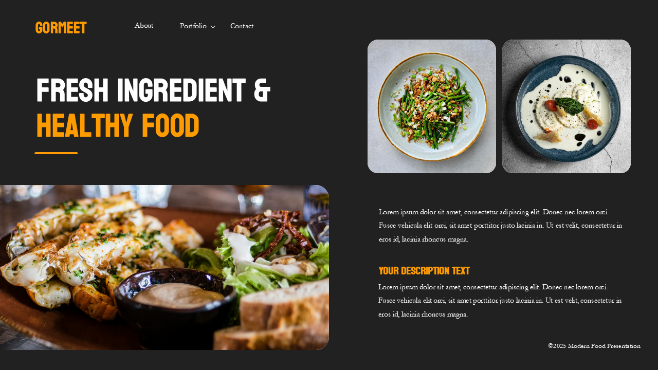 GORMEET - Luxury Food Business Presentation Template, Presentation ...