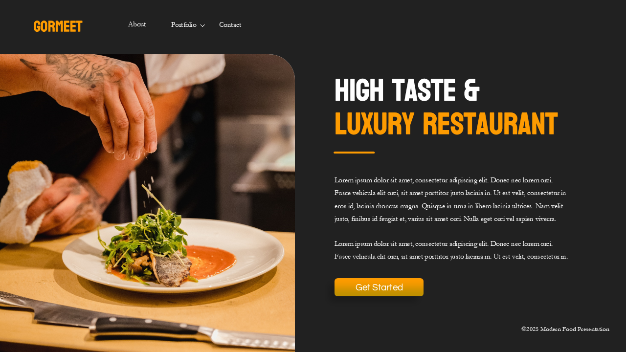 GORMEET - Luxury Food Business Presentation Template, Presentation ...