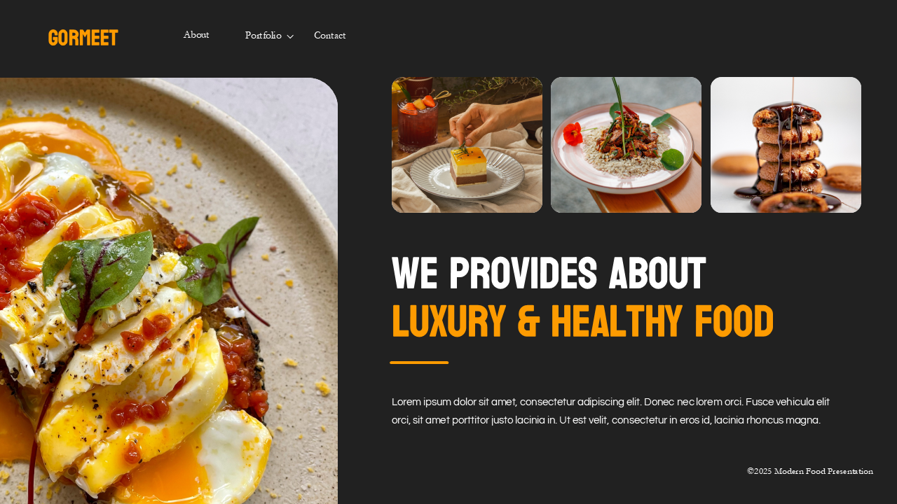 GORMEET - Luxury Food Business Presentation Template, Presentation ...