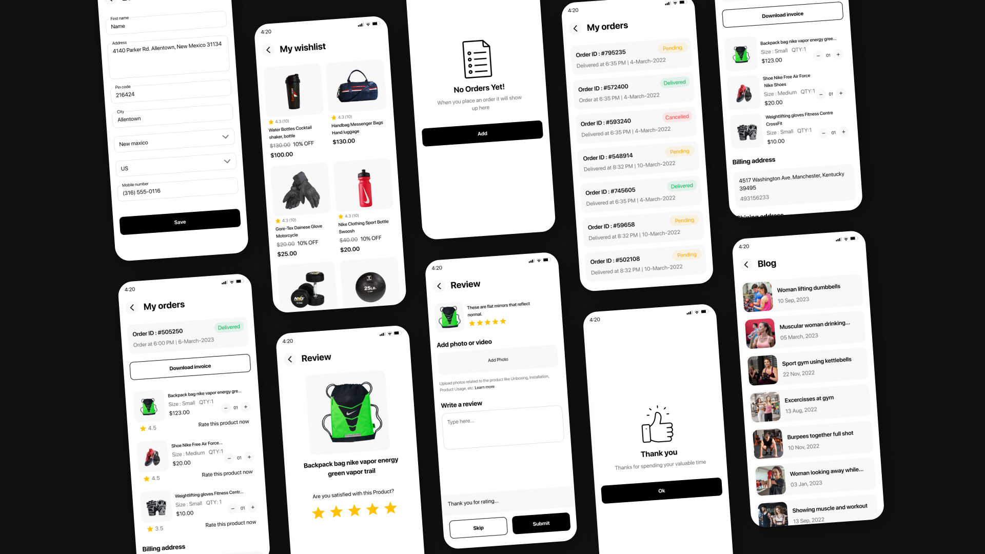 Fittrack Store App - E-commerce Store app in Flutter 3.x (Android, iOS) with WooCommerce Full ...