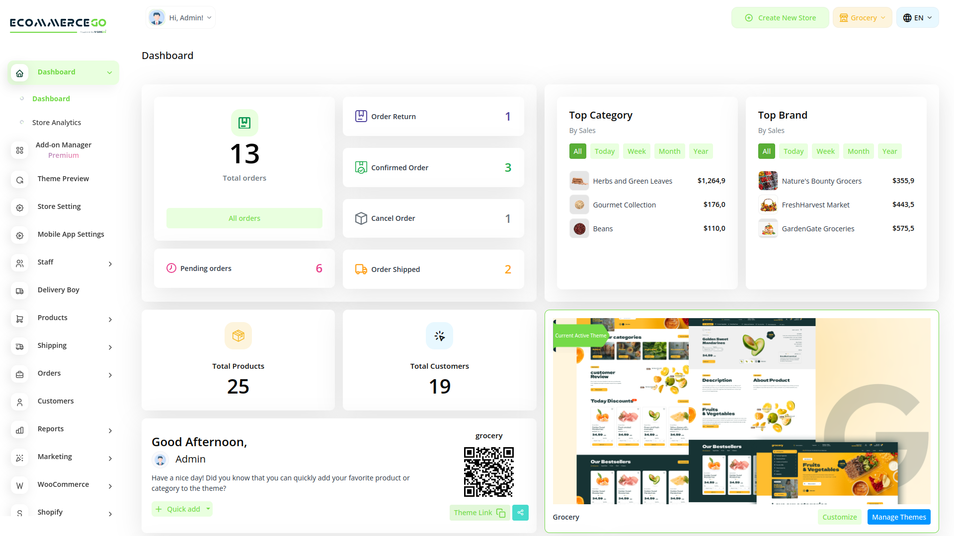 eCommerceGo SaaS - eCommerce Store with Multi theme and Multi Store by WorkDo