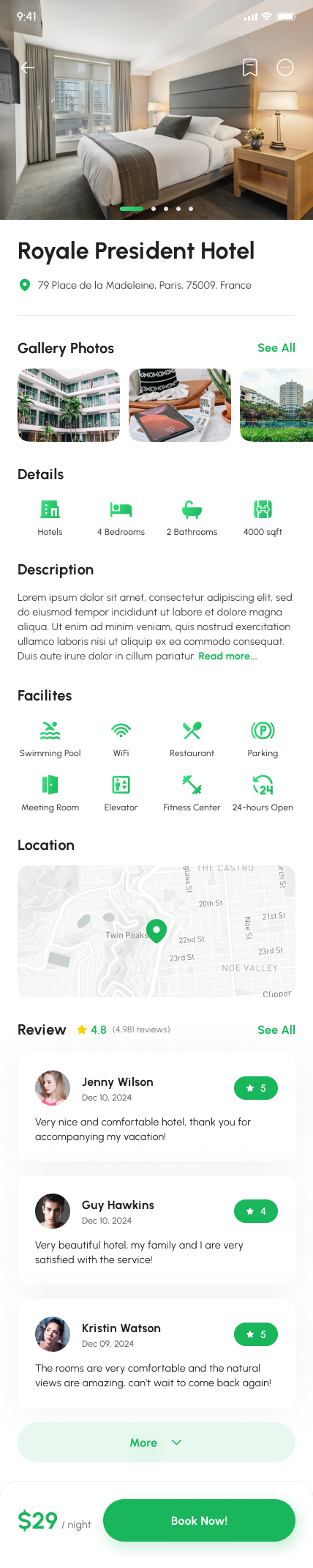 Helia - Hotel Booking React Native CLI App Ui Kit by lalaWeb | CodeCanyon