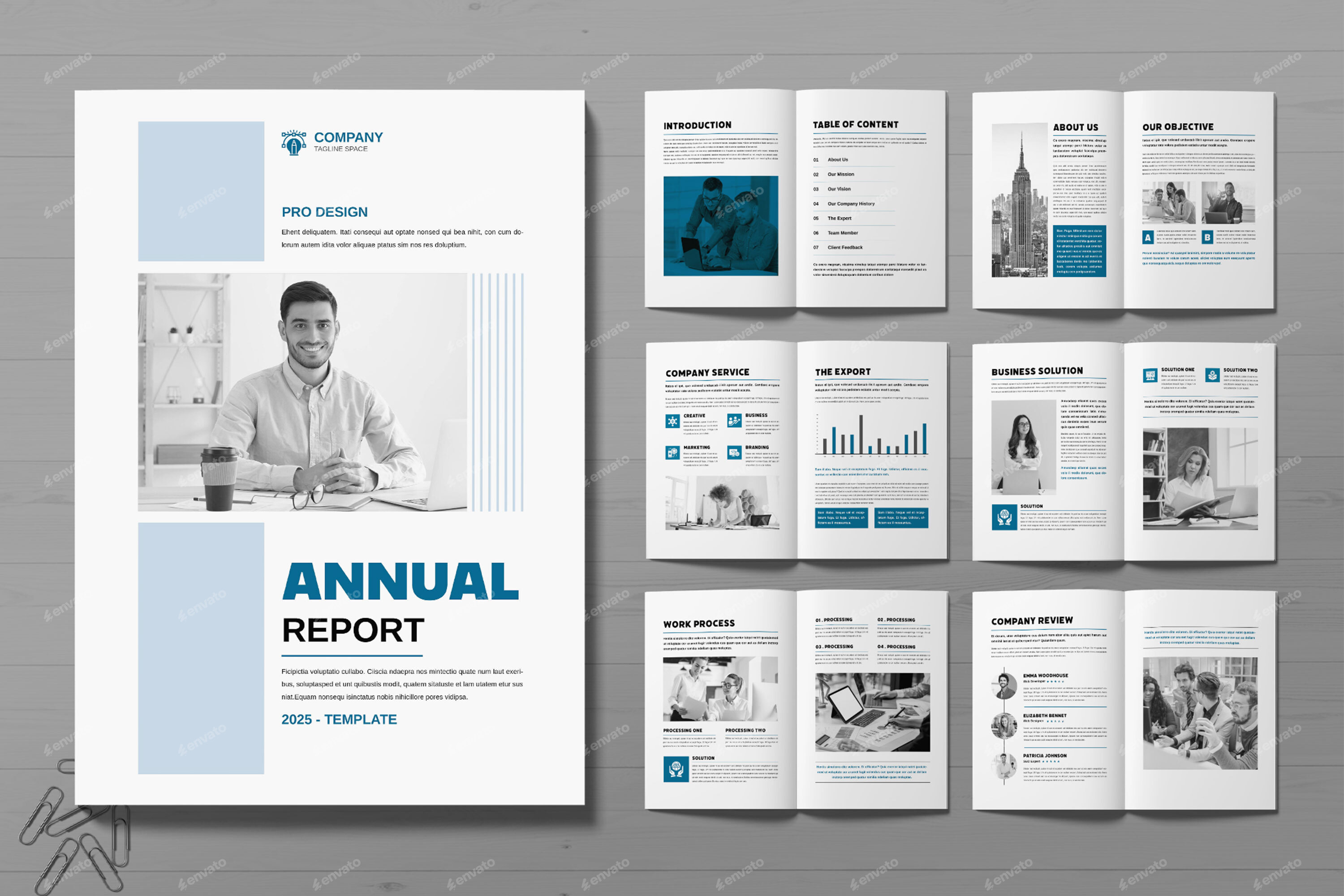 Annual Report Template, Print Templates | GraphicRiver
