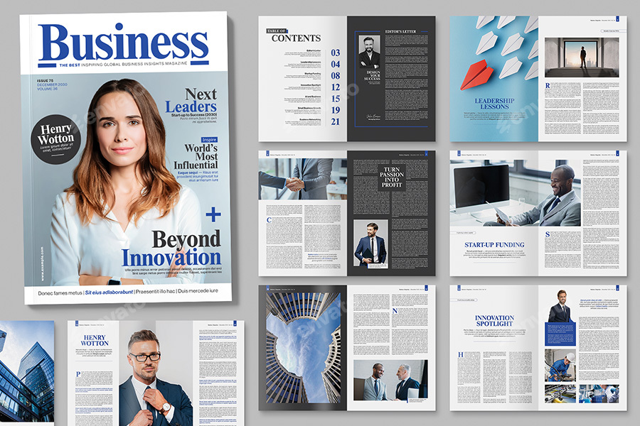 Business Magazine, Print Templates | GraphicRiver