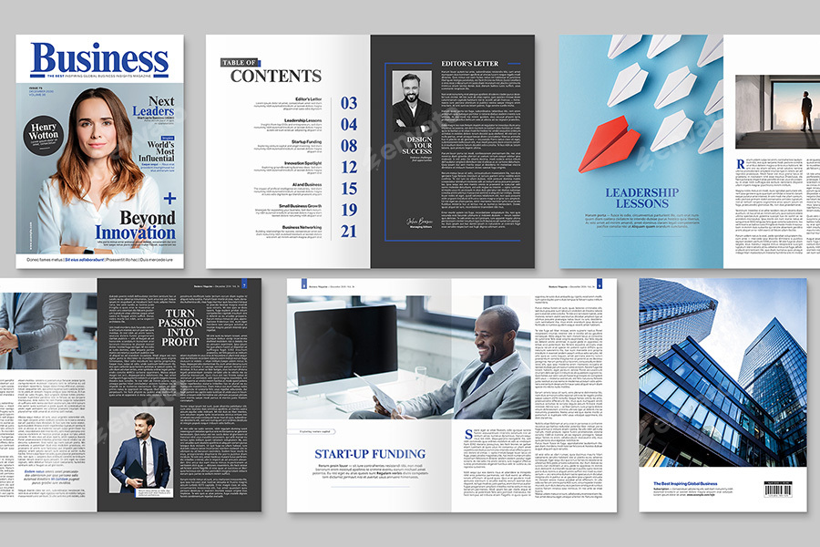 Business Magazine, Print Templates | GraphicRiver