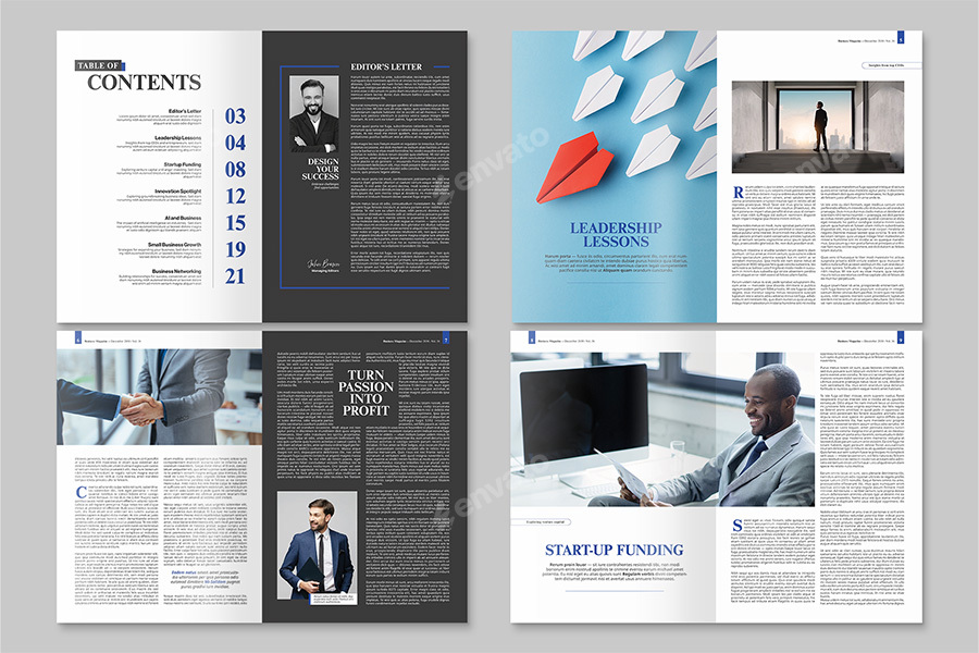 Business Magazine, Print Templates | GraphicRiver