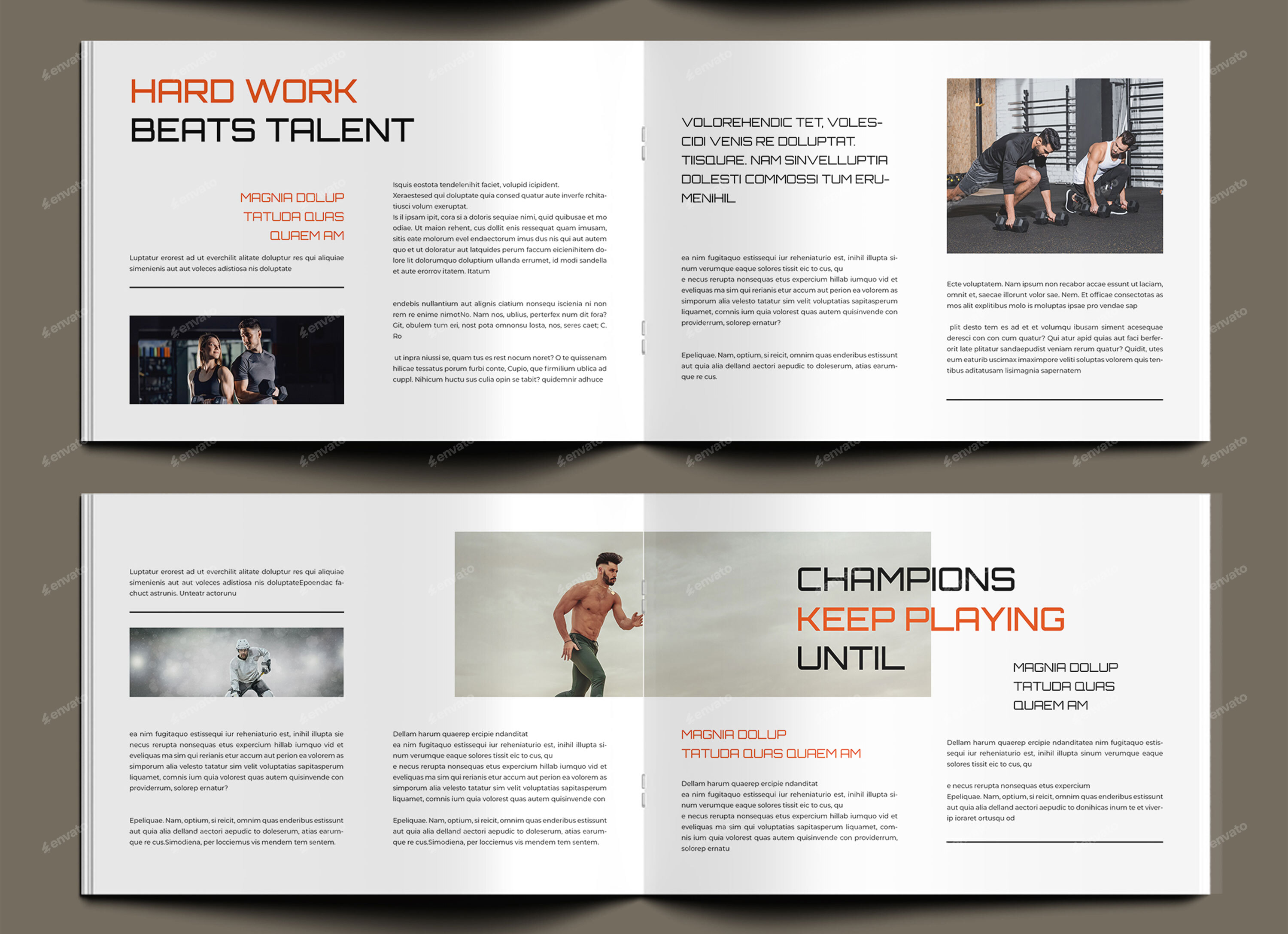 Sport Magazine Layout, Print Templates | GraphicRiver
