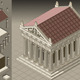 Isometric Greek Temple in Ionic Architecture, Vectors | GraphicRiver