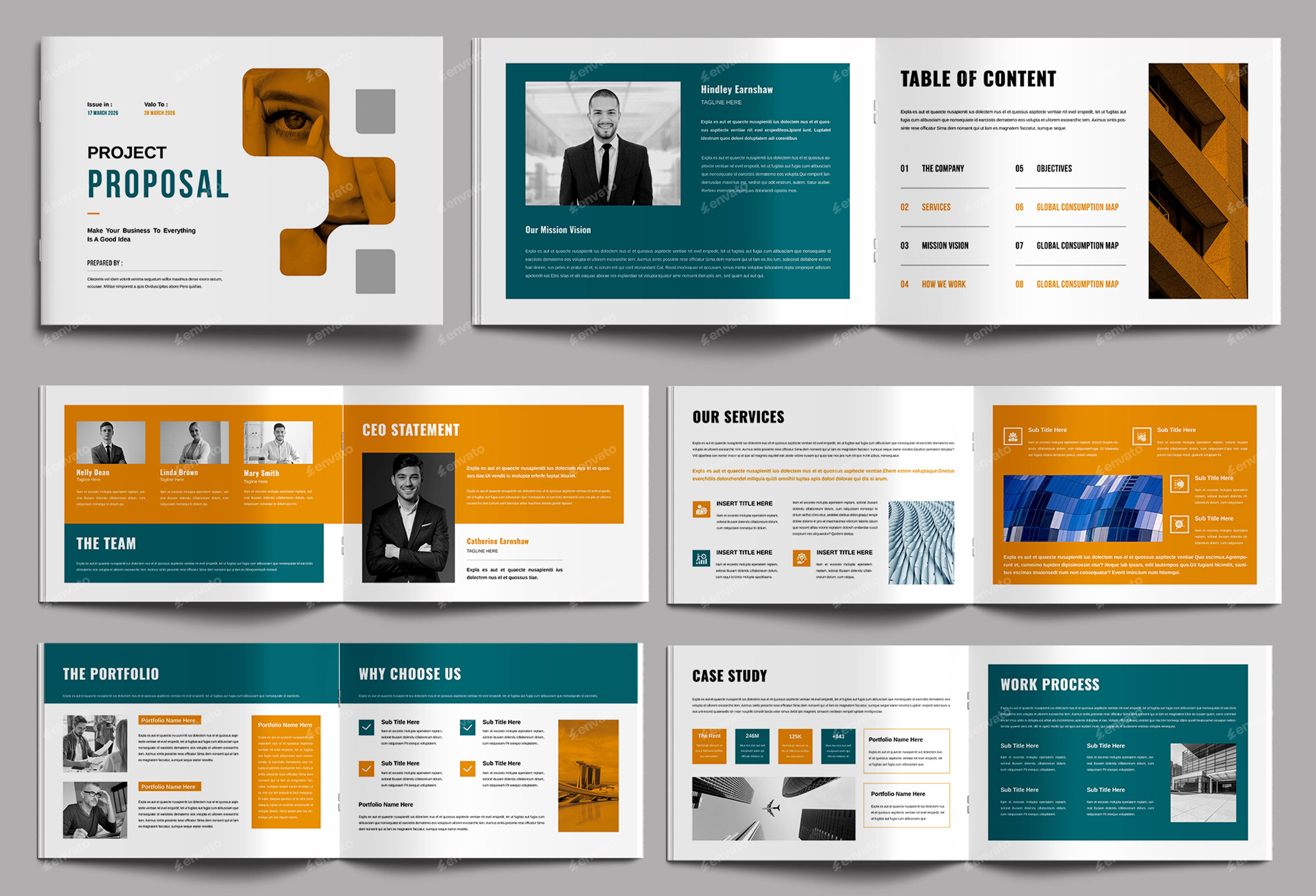 Project Proposal Template Design Layout, Print Templates | GraphicRiver