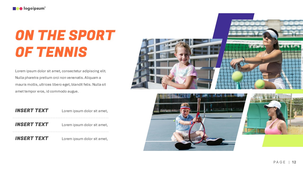 Tenisah - Tennis Presentation Template, Presentation Templates ...