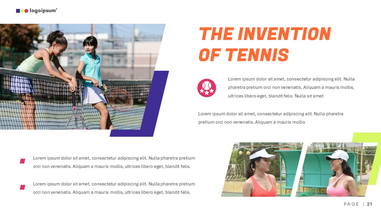 Tenisah - Tennis Presentation Template, Presentation Templates ...