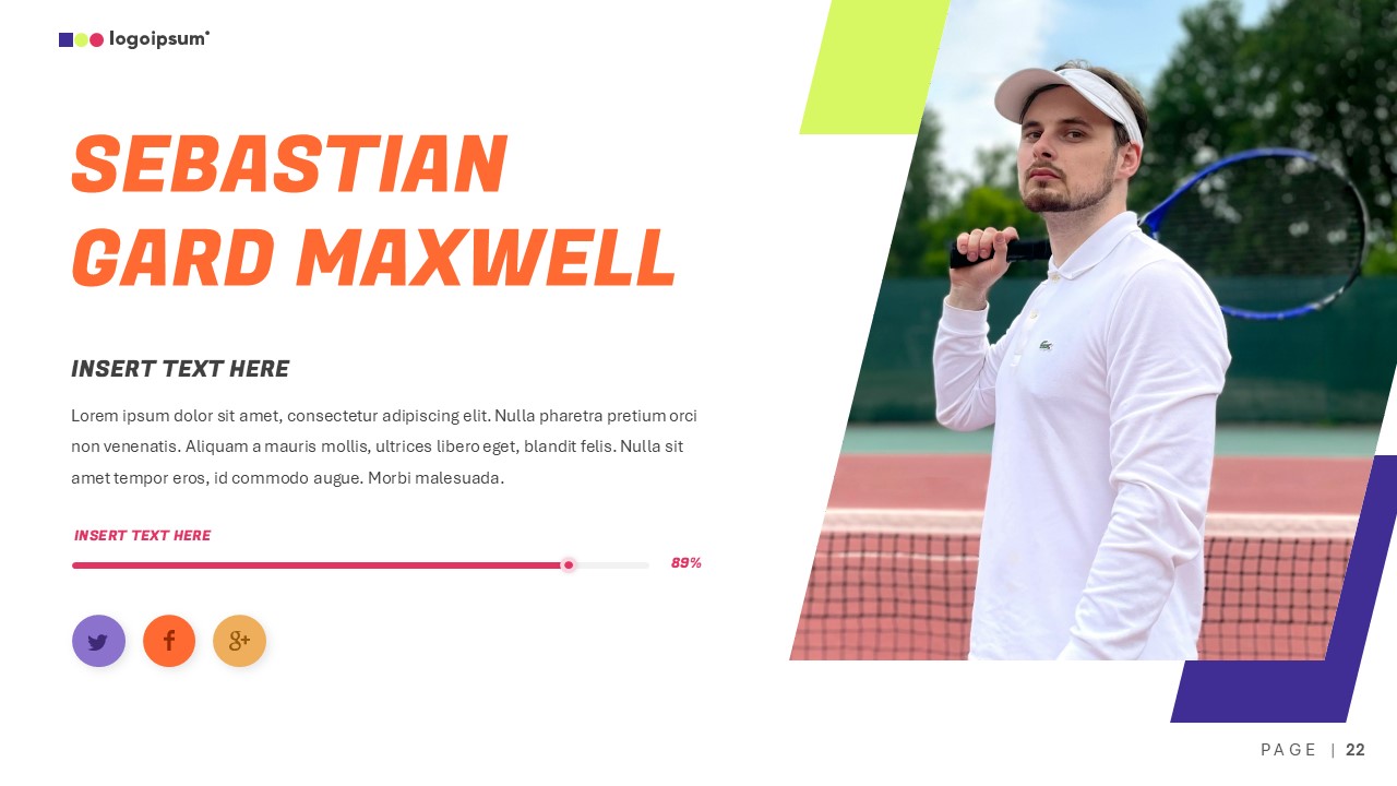 Tenisah - Tennis Presentation Template, Presentation Templates ...