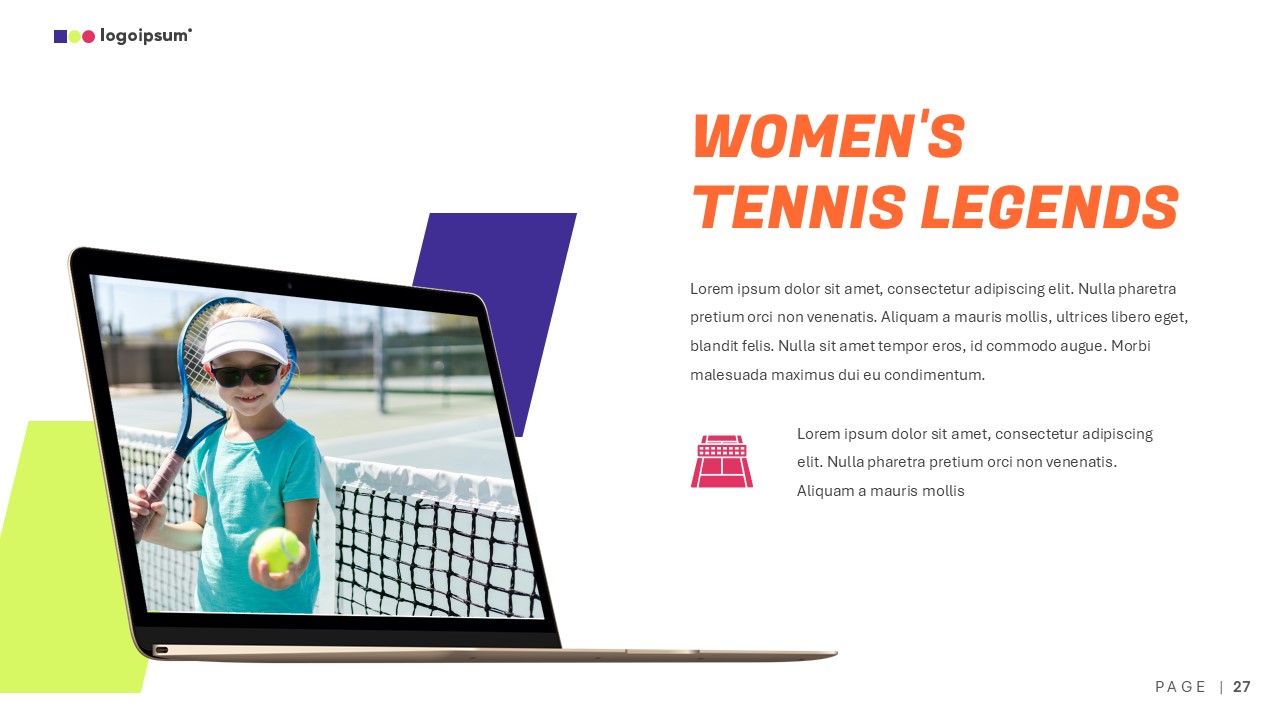 Tenisah - Tennis Presentation Template, Presentation Templates ...