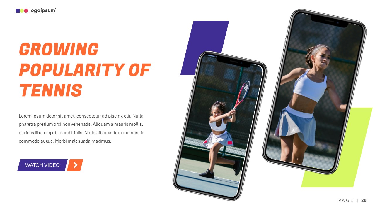 Tenisah - Tennis Presentation Template, Presentation Templates ...