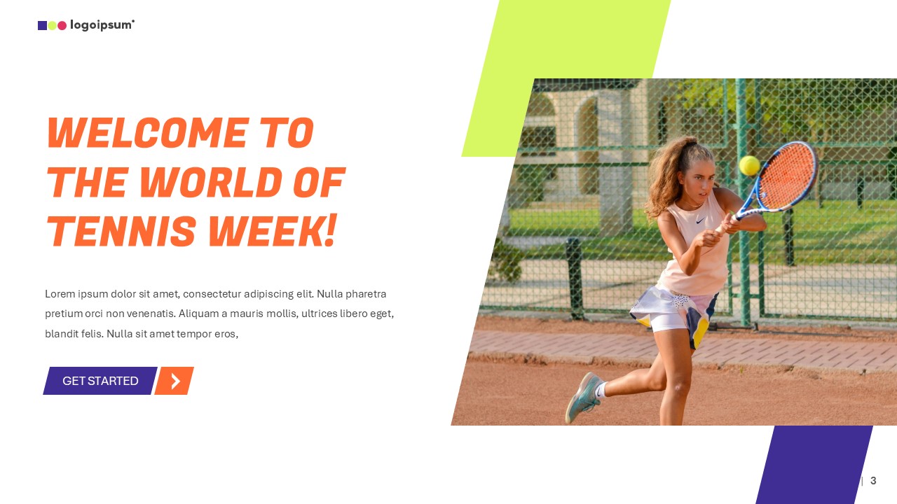 Tenisah - Tennis Presentation Template, Presentation Templates ...