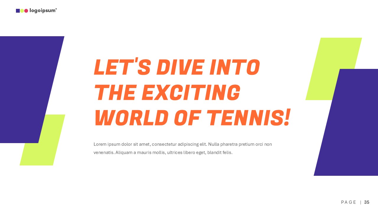 Tenisah - Tennis Presentation Template, Presentation Templates ...